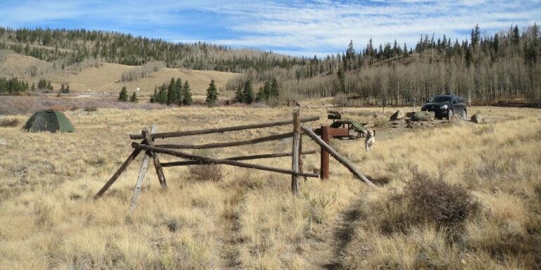 Camping near Creede, Colorado along the Silver Thread Byway