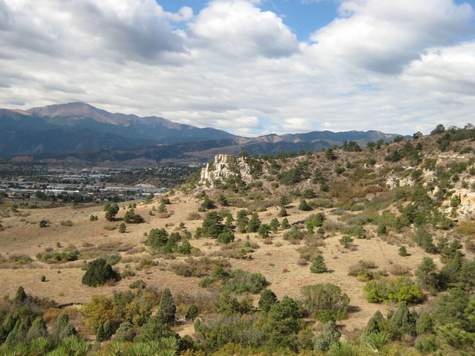 Hiking by Pulpit Rock at Austin Bluffs Open Space in Colorado Springs ...