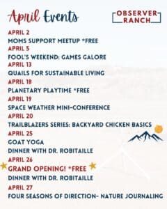 Celebrate the Grand Opening of Observer Ranch in Penrose on April 26 ...